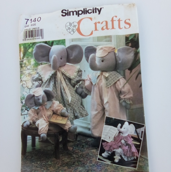 Simplicity | Other | Vintage Simplicity Sewing Pattern 74 Stuffed ...
